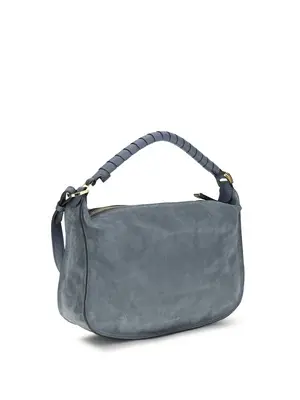 Chloé Marcie Small Suede Shoulder Bag - Gray