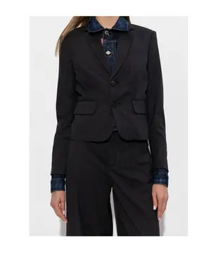 Dsquared2 Tailored Denim-trim Pinstripe Blazer