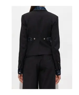 Dsquared2 Tailored Denim-trim Pinstripe Blazer