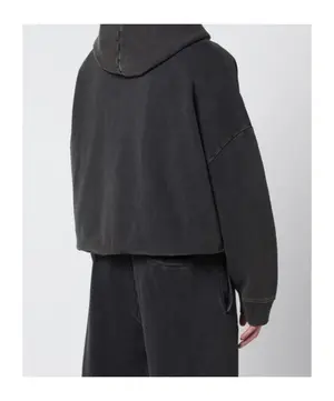 ENTIRE STUDIOS Long-sleeved Zip-up Hoodie - Black