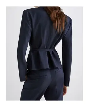 Marella Short Belted Double-breasted Jacket