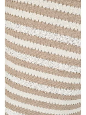 Fabiana Filippi Striped Long Sleeve Sweater