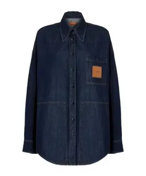 Missoni Logo Patch Denim Shirt