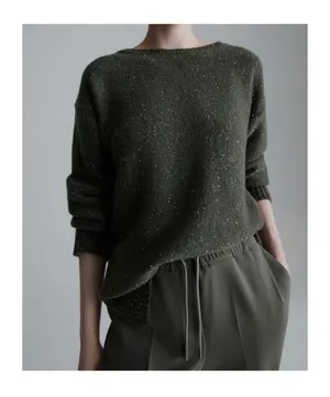 Marella Straight-fit Cashmere-blend Sweater With Sequins