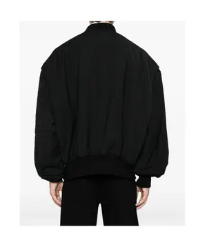 ENTIRE STUDIOS Broad Oversized Bomber Jacket - Black