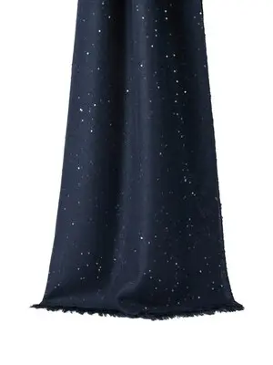 Brunello Cucinelli Fringed Scarf - Blue