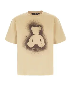 Palm Angels Bear Graphic T-shirt - Nude