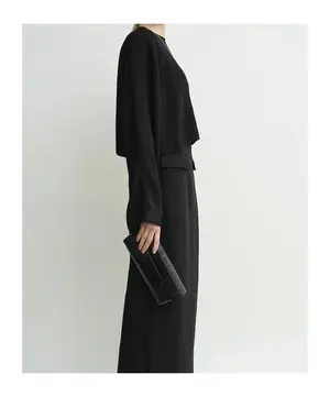 TOTEME Long-sleeved Crewneck Top With Straight Hem
