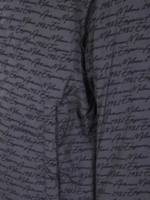 Emporio Armani Script-print Bomber Jacket