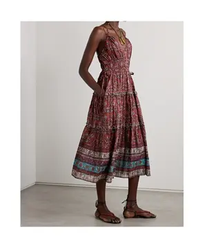 Ulla Johnson Sleeveless Printed Midi Dress