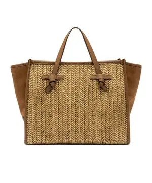 GIANNI CHIARINI Miss Marcella 32 Woven Shoulder Bag - Brown