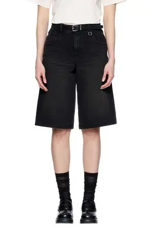 WOOYOUNGMI Belted Denim Shorts