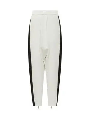 Coperni Sarouel Track Pants With Side Stripes And Zippered Details