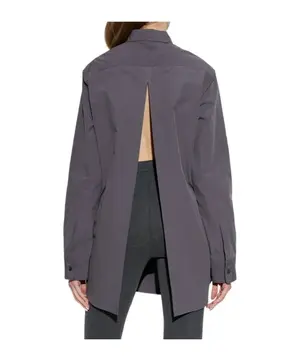 JIL SANDER Long Shirt With Back Slit - Black