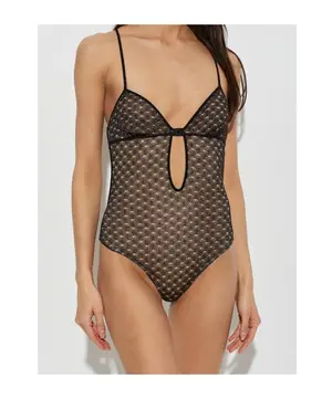 Missoni Sleeveless Cut-out Patterned One Piece - Brown