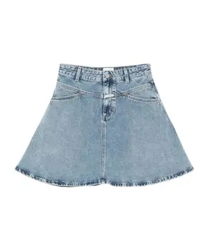 Closed Cotton Short Skirt