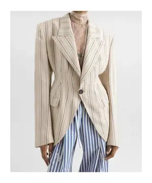 Dolce & Gabbana Single-breasted Pinstriped Jacket