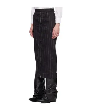 R13 Pinstriped Front Zipper Trousers