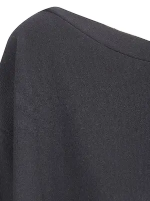 Extreme Cashmere Boat-neck Knitted Top - Black