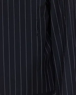 Y3 Long-sleeved Striped Zip-up Blouson Jacket