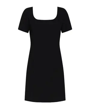 Marella Fit-and-flare Dress With Square Neckline - Black