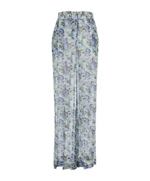 SEMICOUTURE Floral Wide-leg Pants