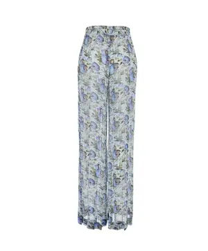 SEMICOUTURE Floral Wide-leg Pants