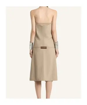 COURREGES Courrèges Belted Bustier Jumpsuit - Nude