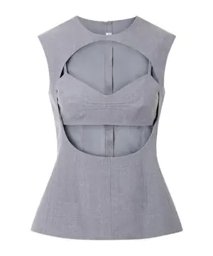 JIL SANDER Sleeveless Cut-out Top