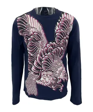 Just Cavalli Pattern Printed Long-sleeved T-shirt