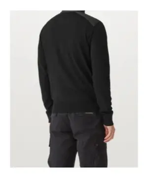 Belstaff Logo-patched Half-zip Jumper