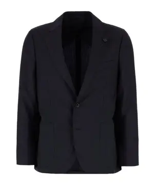 LARDINI Two Piece Tailored Suit - Black