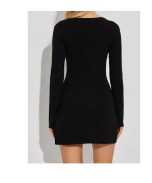 Cult Gaia Flower-embellished Long-sleeve Mini Dress