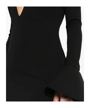 Solace Hutton V-neck Maxi Dress With Flared Cuffs