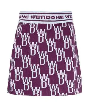 We11Done Logo Jacquard Mini Skirt