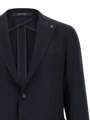 Tagliatore Montecarlo Single-breasted Blazer - Blue