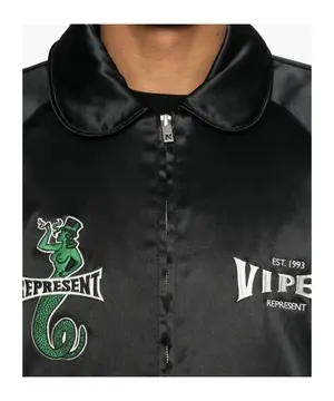 REPRESENT Viper Embroidered Zip-fastening Jacket