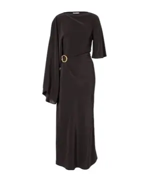 JOSEPH Satin Twill Midi Dress