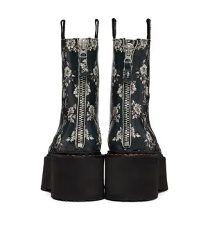 R13 Double Stack Print Ankle Boots