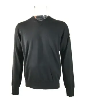EA7 V-neck Long-sleeved Fine Knit Sweater