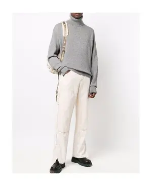Off-White Fine Knit Turtleneck Jumper