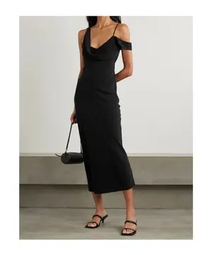 ST. AGNI Draped Off-shoulder Dress