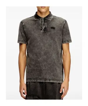 DIESEL® T-rejust-nc-den Denim-effect Polo Shirt