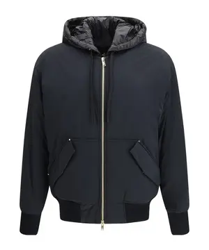 Moose Knuckles Brixton Bomber Down Jacket - Black