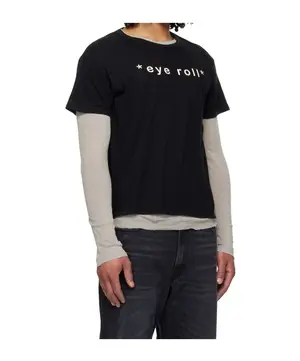 R13 Eye Roll Crew Neck Short Sleeve T-shirt