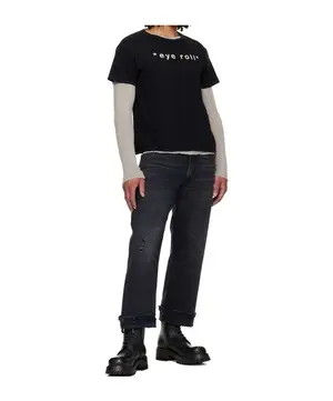 R13 Eye Roll Crew Neck Short Sleeve T-shirt