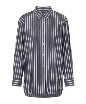 NILI LOTAN Striped Long Sleeve Shirt