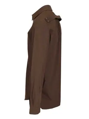 Rick Owens Fogpocket Snap Outer Shirt - Brown
