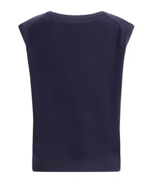 Extreme Cashmere Ribbed Vest - Navy