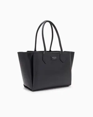 Emporio Armani Logo Patch Top Handle Bag
